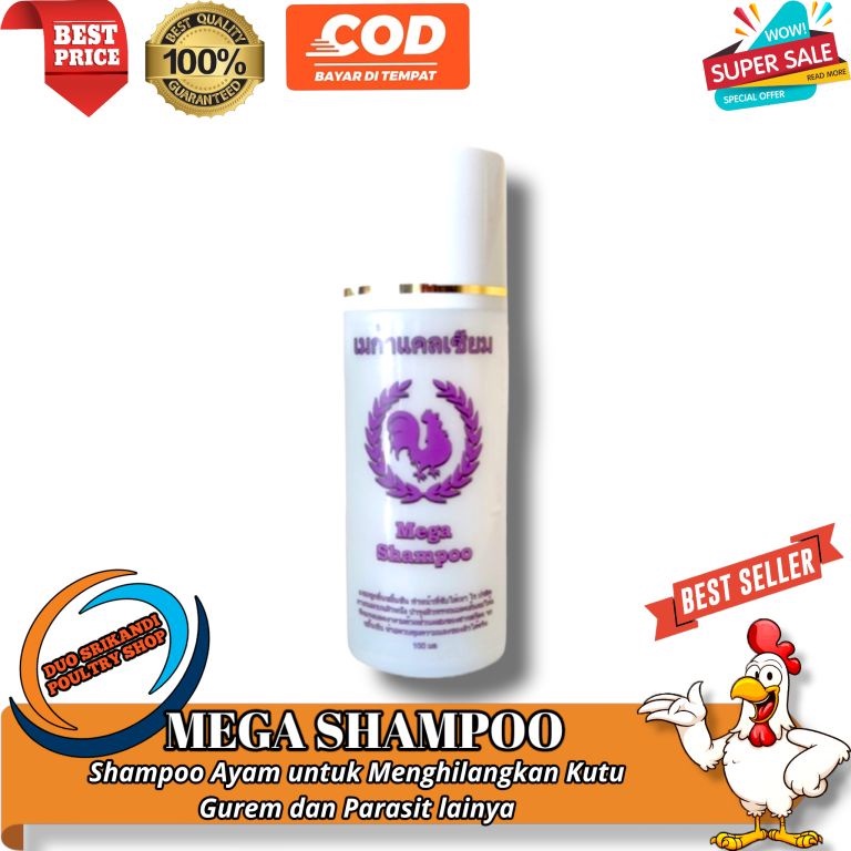 SAMPO Mega shampoo 100 ml - Chicken shampoo - laga shampoo / Remove ...
