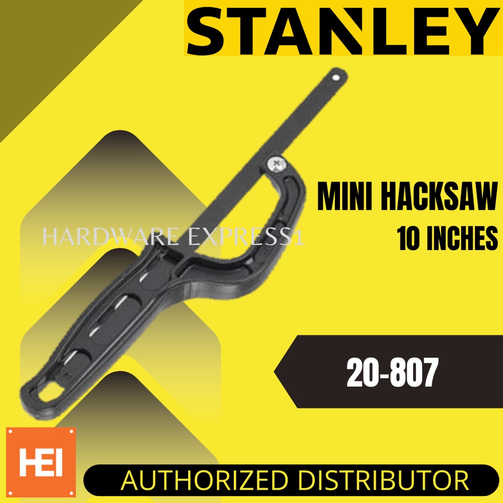 STANLEY Mini Hacksaw Utility Saw w/ 10" Blade (20-807) | Shopee Philippines