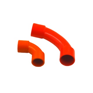 PVC Conduit Elbow Short / Long 1/2" 3/4" 1" Orange Electrical Conduit ...