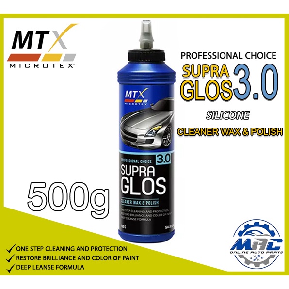 Microtex SupraGlos 3.0 500g ONE STEP CLEANING AND PROTECTION Compound ...