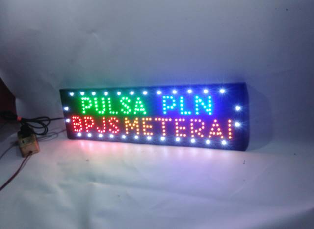 Led light writing, pln bpjs seal new credit sign - UniTop
