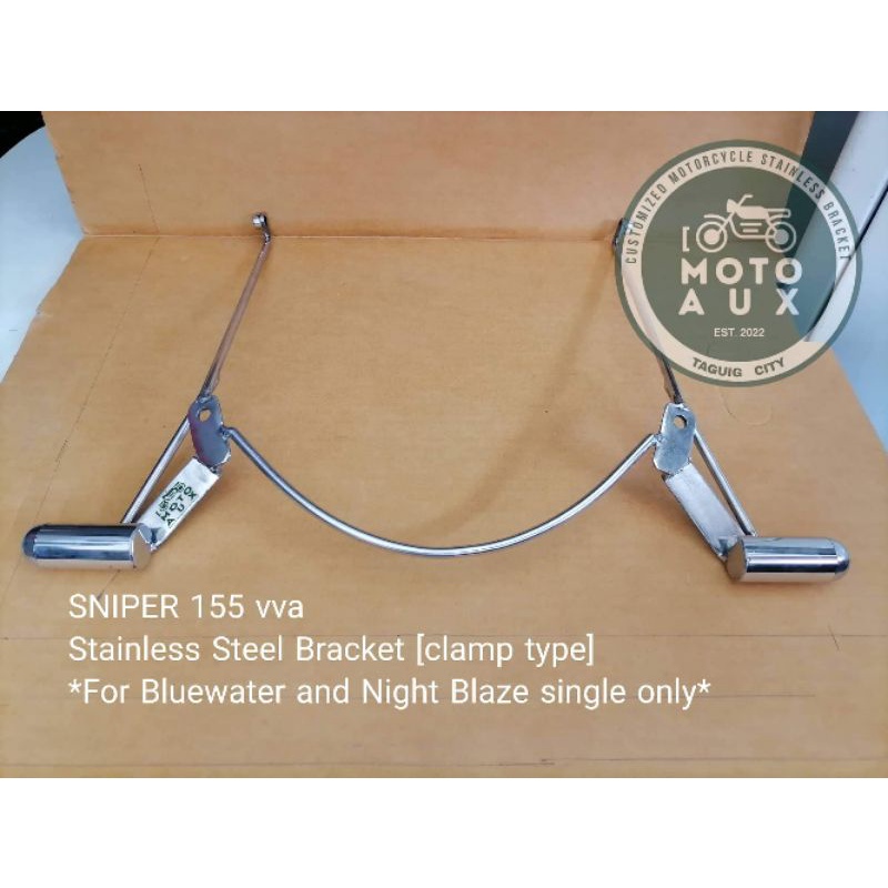Sniper 155 Stainless MDL Bracket (tube type) | Shopee Philippines