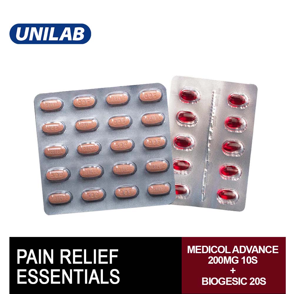 Pain Relief Essentials (Medicol Advance 200mg 10s + Biogesic 20s ...