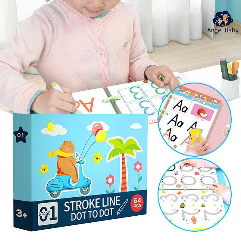 Magic Tracing Workbook Preschool Enlightenment Toys Erasable Pen ...