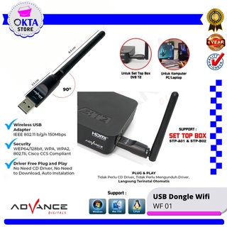 Advance USB Wifi Dongle Wireless Adapter Receiver Set-Top Box WF-01 | Shopee Philippines