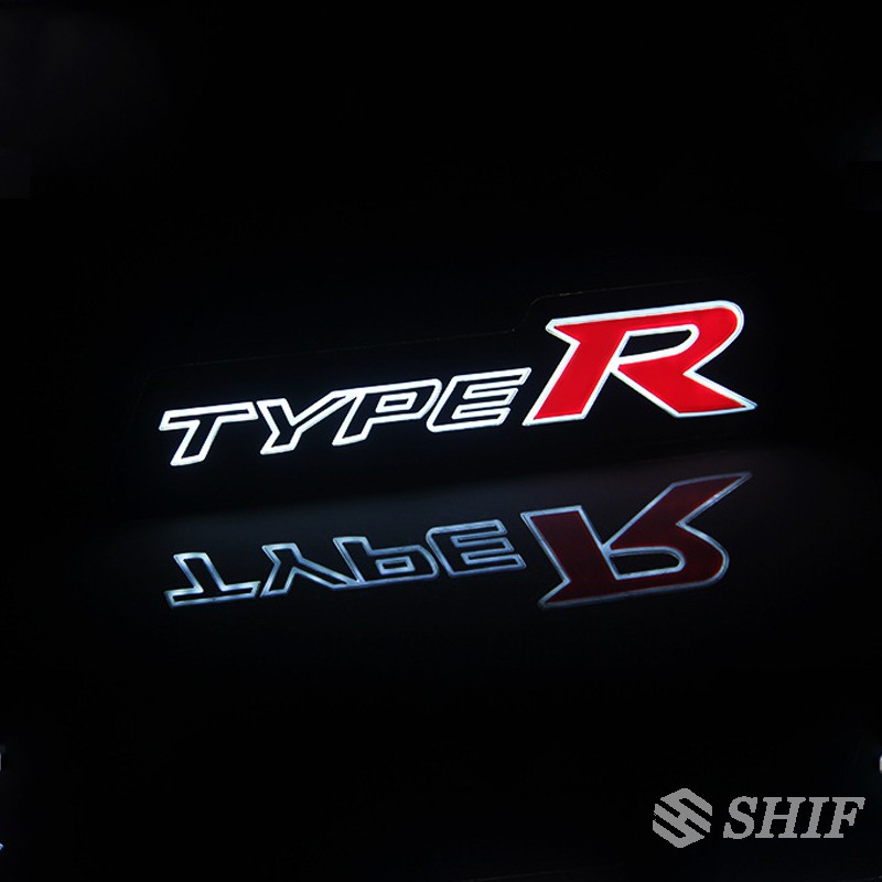 1X TYPE-R Logo LED Light Front Grill Emblem Badge For Honda | Shopee ...