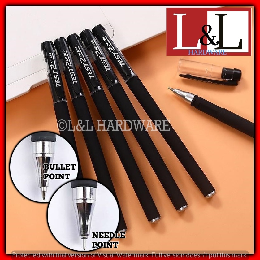 GP-380 1PCS Black Ink Ball Pen 0.5mm Students Pens Gel Pen (Bullet ...
