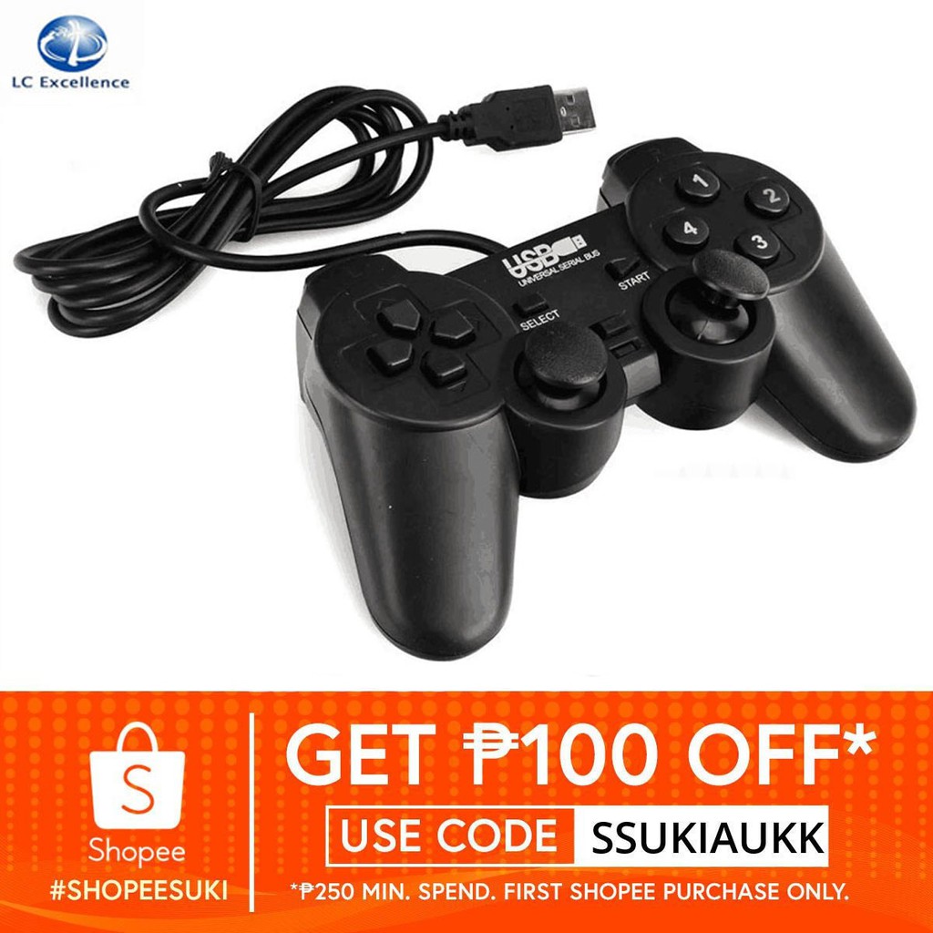 LC PC-005 Dual Shock 2 USB PC Gaming Controller GAMEPAD | Shopee ...
