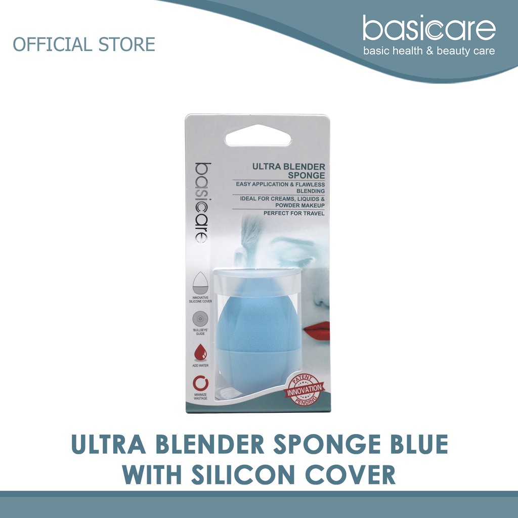 Basicare Ultra Blender Sponge Blue with Silicone Cover BCFEC28 | Shopee ...