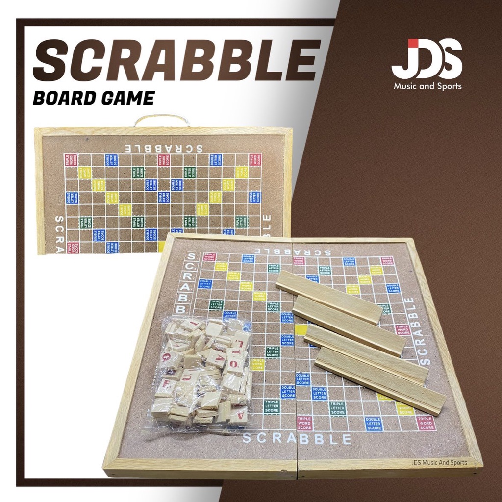 Scrabble Board Game (Wood) | Shopee Philippines