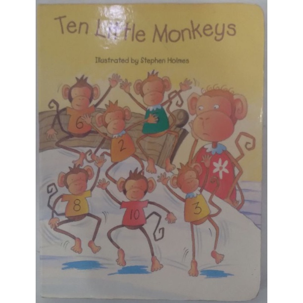 Ten Little Monkeys (Red Kite Edition) Illustrated By Stephen Holmes ...