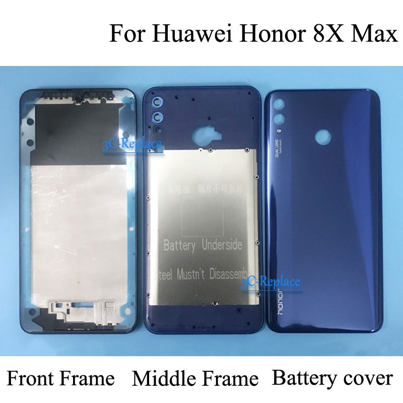 For Huawei Honor 8X Max LCD Faceplate Frame Front Middle Frame Housing ...