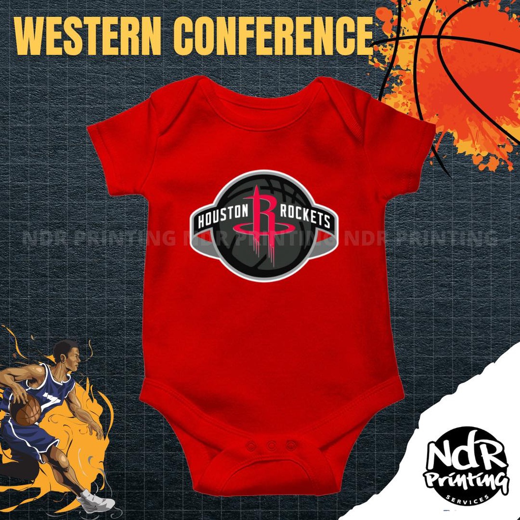 Baby Onesie - HOUSTON ROCKETS (Western Conference) | Shopee Philippines