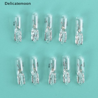 Delicatemoon 10Pcs 12V 1.2W T5 Glass Light Bulb Dashboard Instrument ...