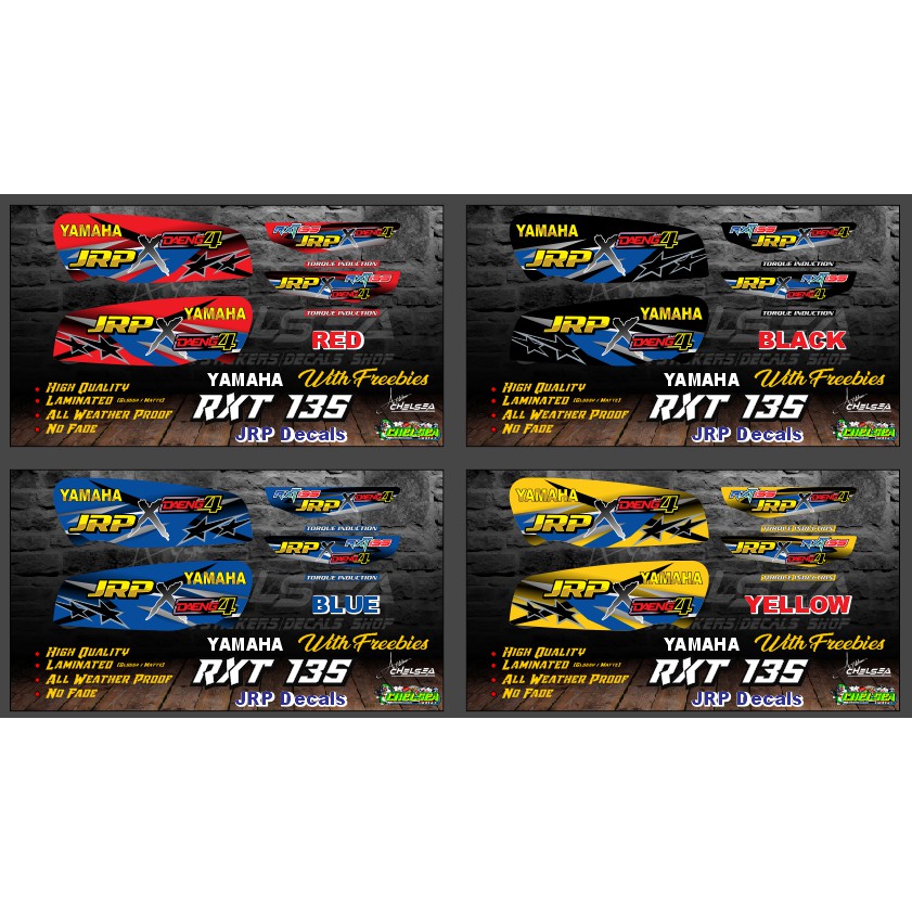 Yamaha RXT 135 JRP Decals / Stickers with freebies | Shopee Philippines