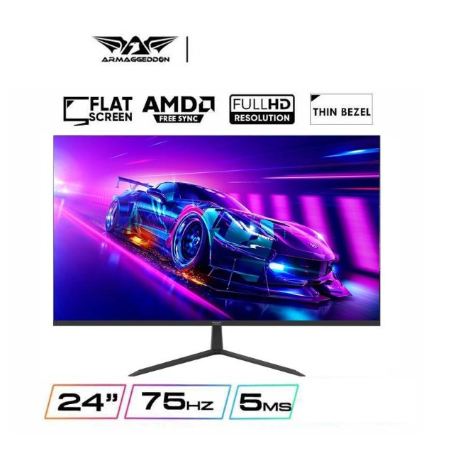 Armaggeddon Pixxel+ Pro PF24HD SS 75HZ FULL HD Design Gaming Monitor ...