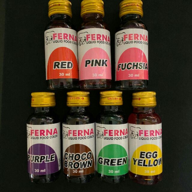 Ferna Liquid Food Color 30ml | Shopee Philippines