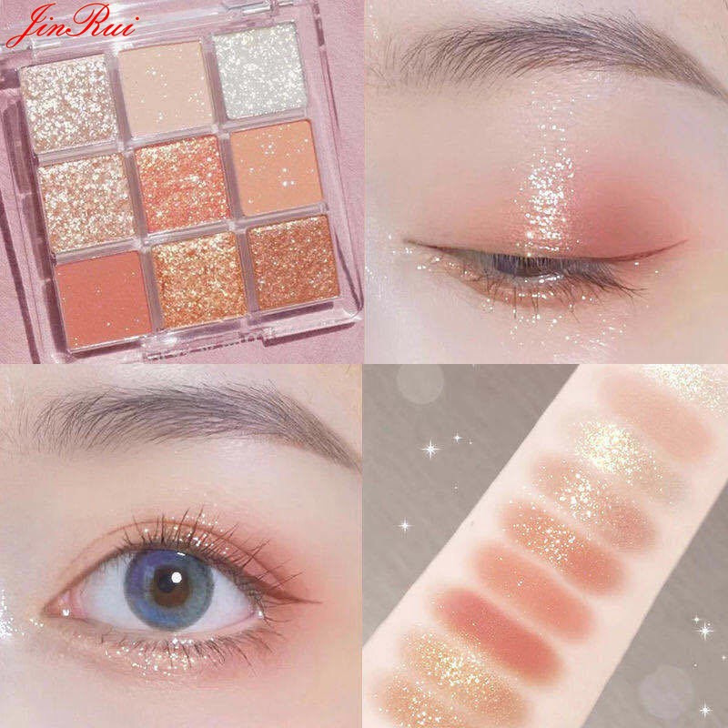 9 Colours Matte Eyeshadow Shimmer Glitter Eye Shadow Powder Palette