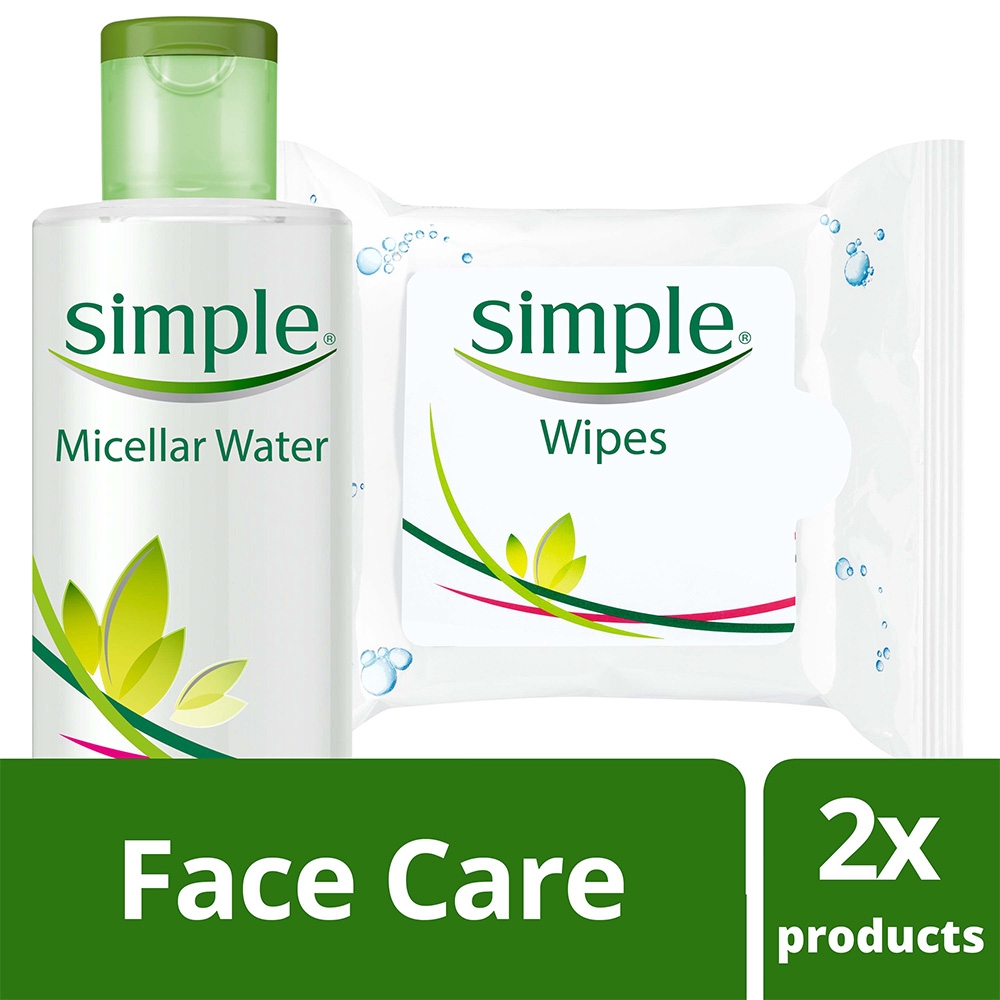 Simple Micellar Water 200ml and Simple Micellar Wipes 25ct | Shopee ...