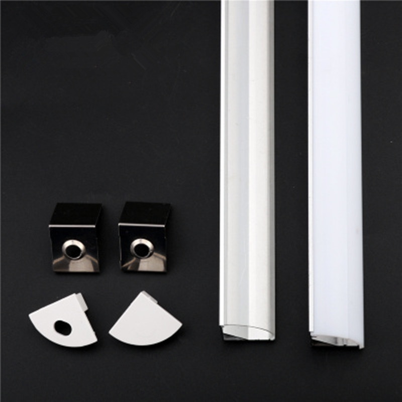 0.5m/pcs LED Aluminum Channel V-Shaped, LED Profile with End Caps and ...