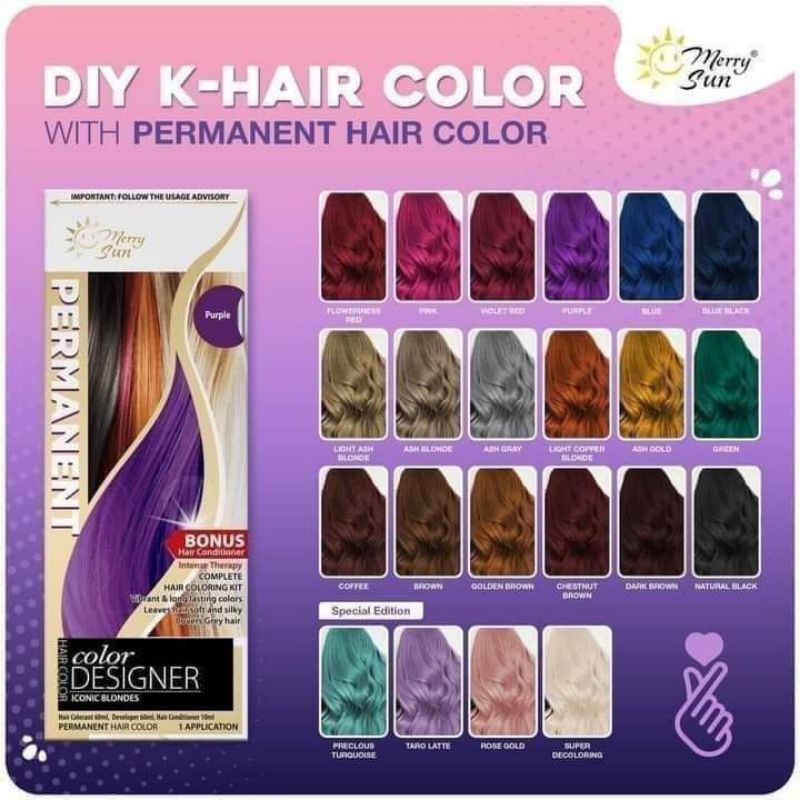 Merry Sun Cellowax Permanent Color In Box 60ml | Shopee Philippines