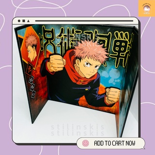 JJK Jujutsu Kaisen Folding Screen Shikishi Board (Gojo Satoru / Itadori ...