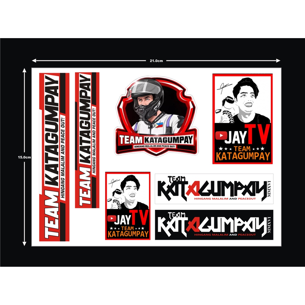 TEAM KATAGUMPAY/JAY TV QUALITY STICKERS | Shopee Philippines