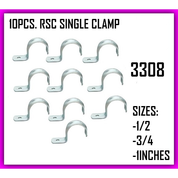 3308 10PCS RSC Single Clamp Lean Tube Storage Logistics Metal Parts ...