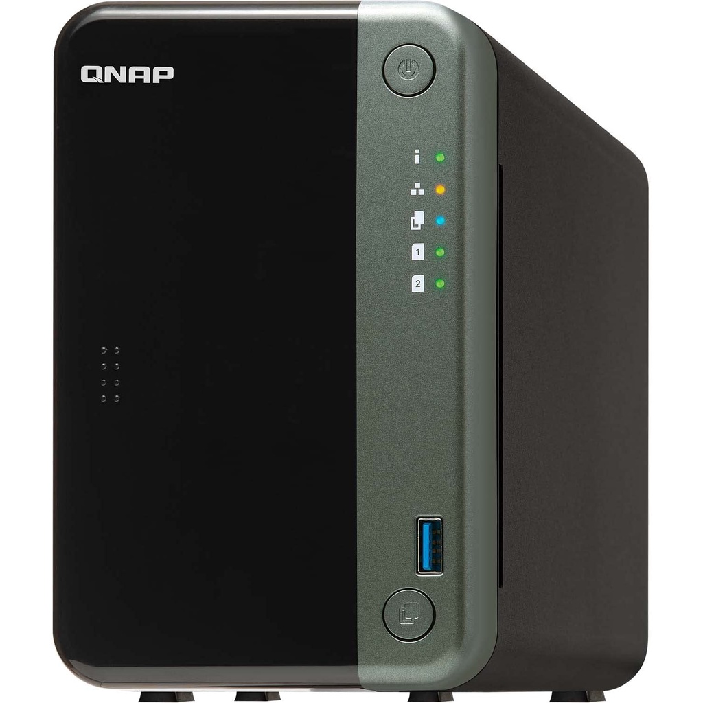 QNAP 2 Bay Nas for Professionals with Intel Celeron J4125 CPU and Two 2 ...