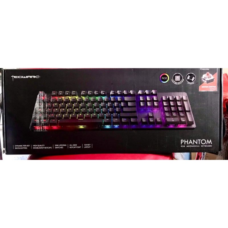 TECWARE PHANTOM RGB BACKLIT MECHANICAL KEYBOARD (104 keys) outemu ...