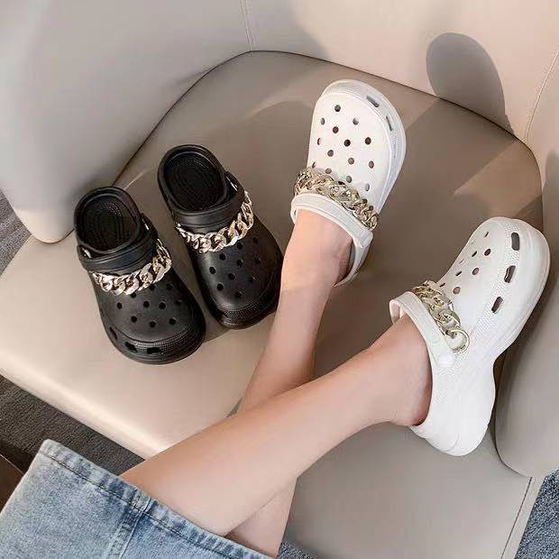 fresh143 Fashion crocs increase bottom soft sole Classic Bae Clog with ...