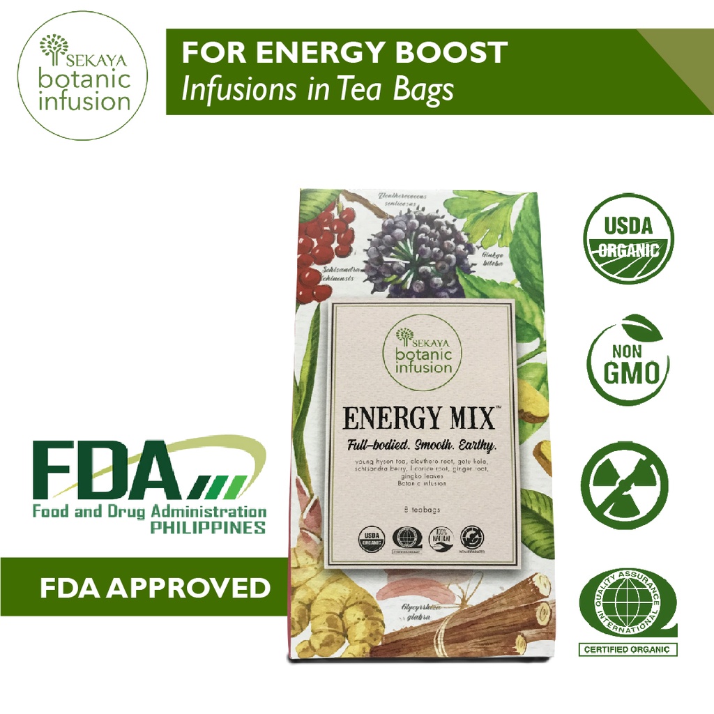 Sekaya Botanic Infusion Energy Mix Tea Bags (Better Mental Focus ...
