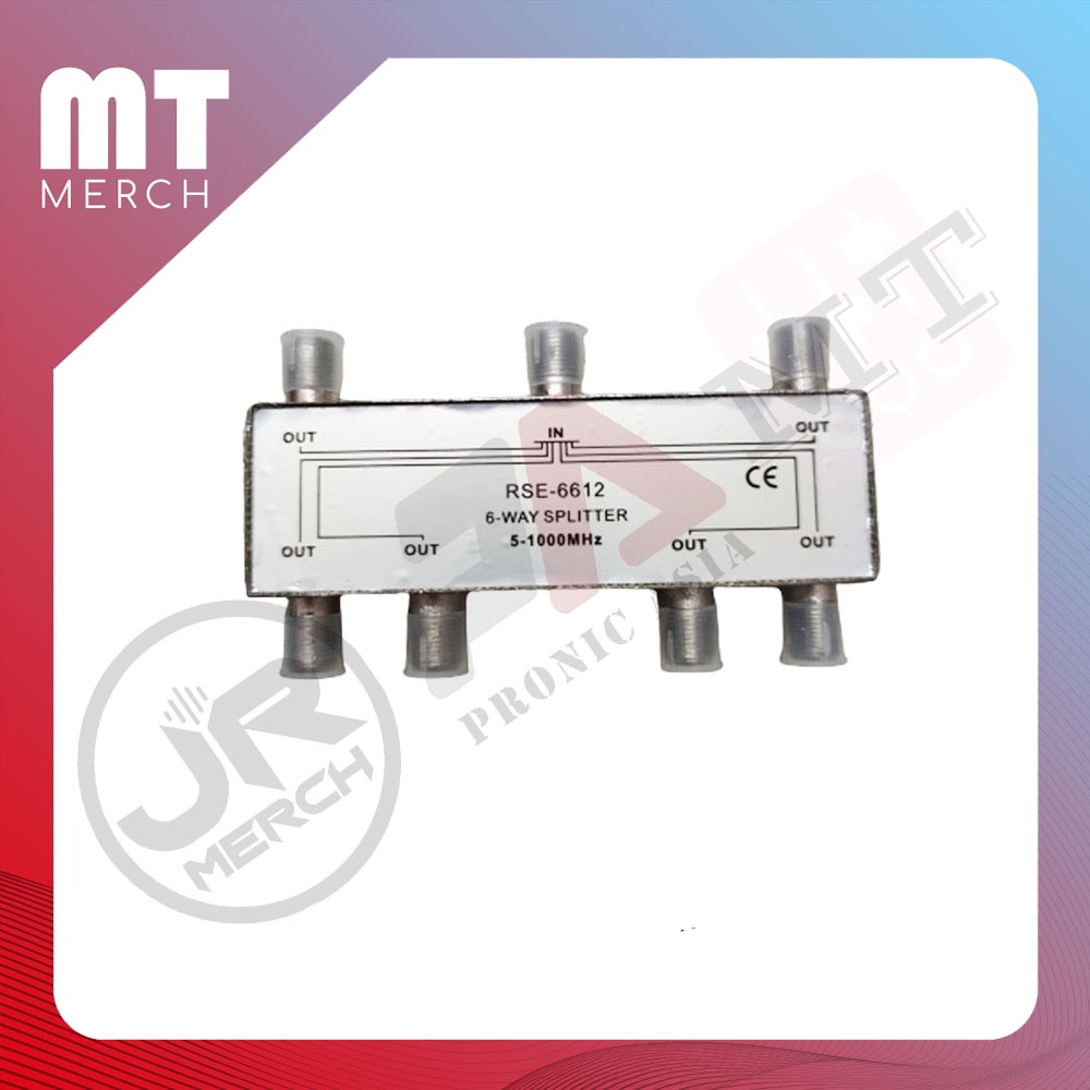 TV CONNECTOR SPLITTER 6 WAY Heavy Duty (TA7) | Shopee Philippines