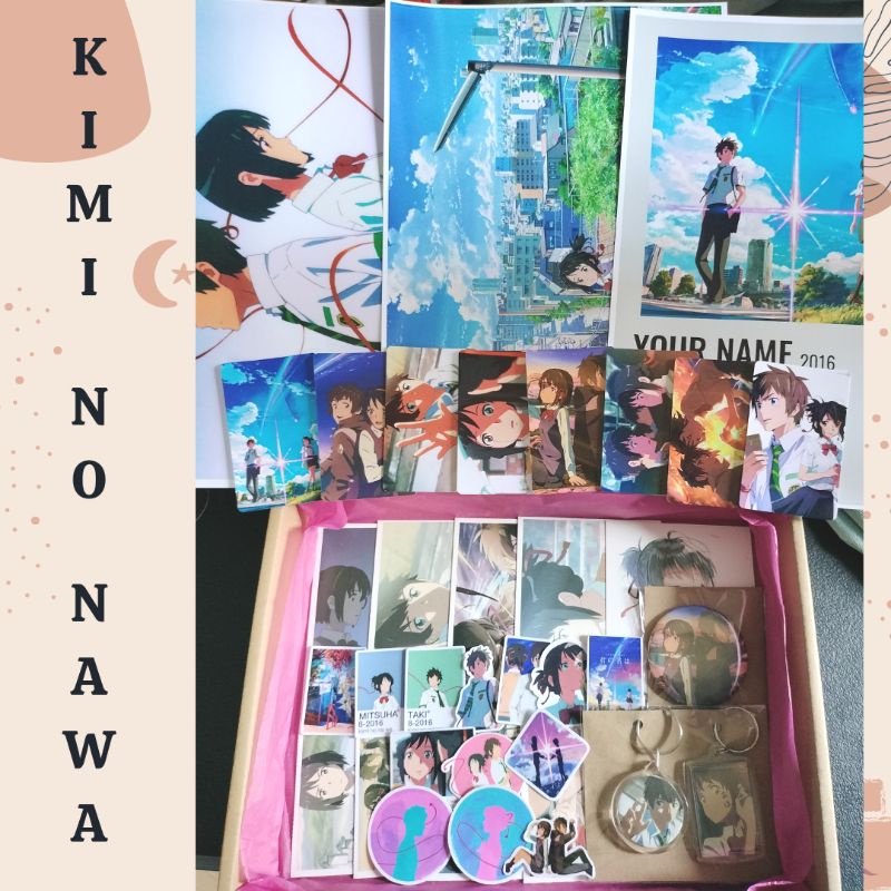 KIMI NO NAWA YOUR NAME anime fan merch gift set box room decoration ...