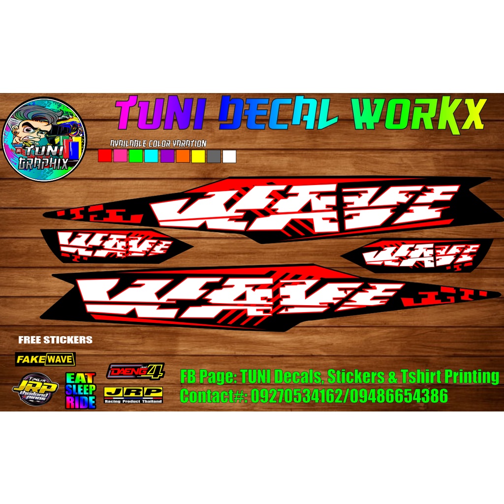HONDA WAVE 100 Decals Limited Edition v1 | Shopee Philippines