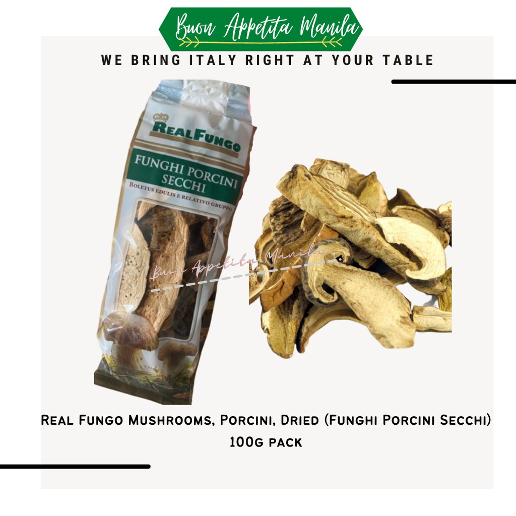 Real Fungo Mushrooms, Porcini, Dried (Funghi Porcini Secchi) 100 g pack ...
