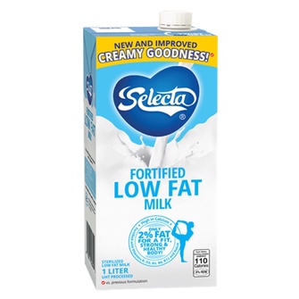 Selecta Fortified Low Fat Milk 1L | Shopee Philippines