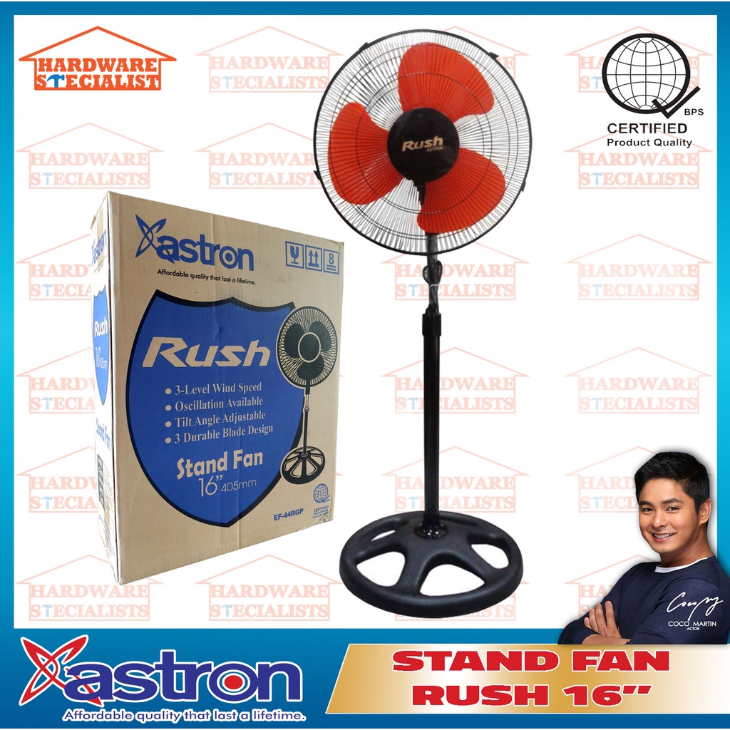 Astron Stand Fan Electric Fan 16" | Rush or Sprint Original Authentic ...