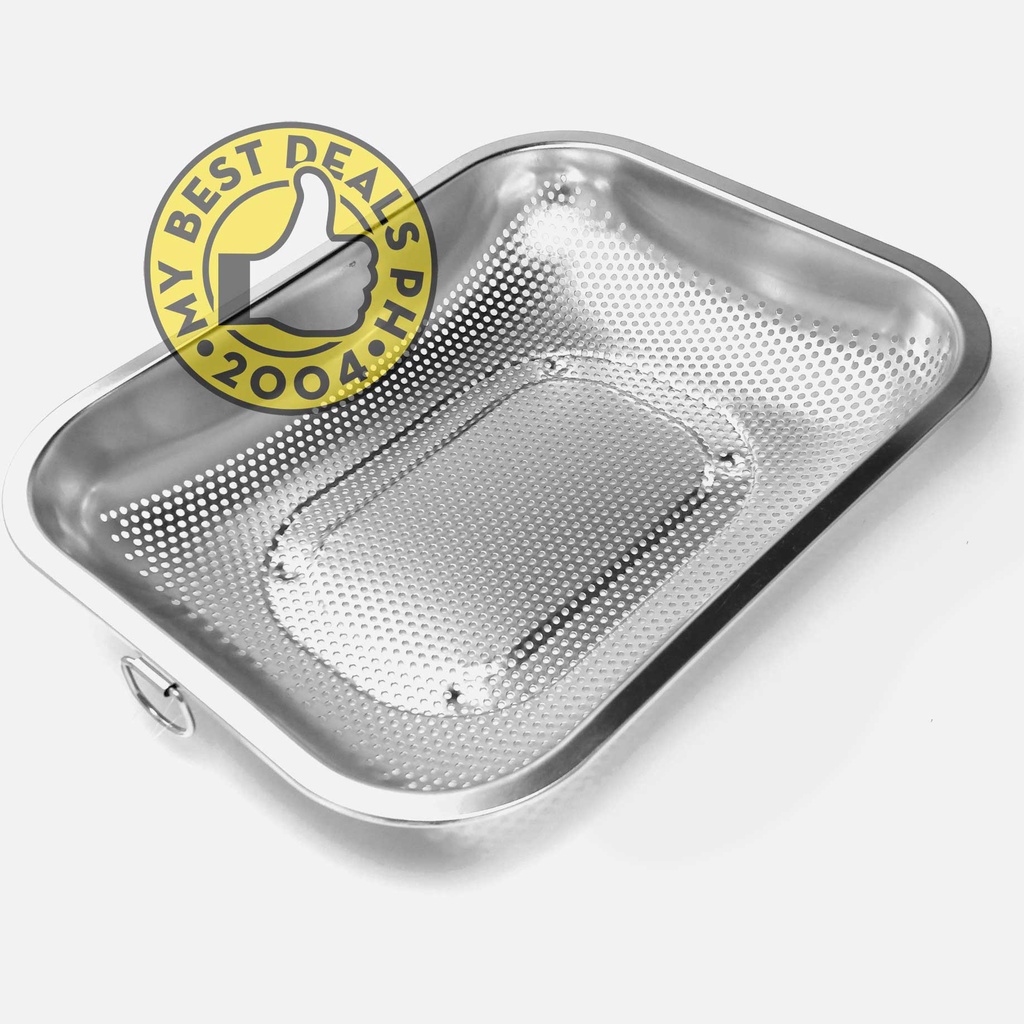 Rectangle Colander Micro Perforated Strainer Basket Perfect for Washing ...