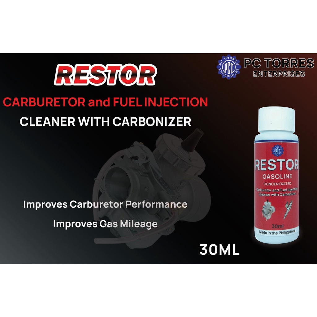 Restor Carburetor and Fuel Injection Cleaner with Carbonizer 30ml ...