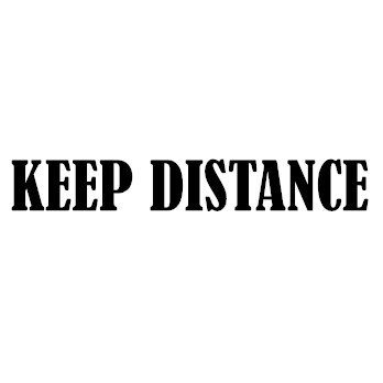 KEEP DISTANCE DECAL CAR STICKER | Shopee Philippines