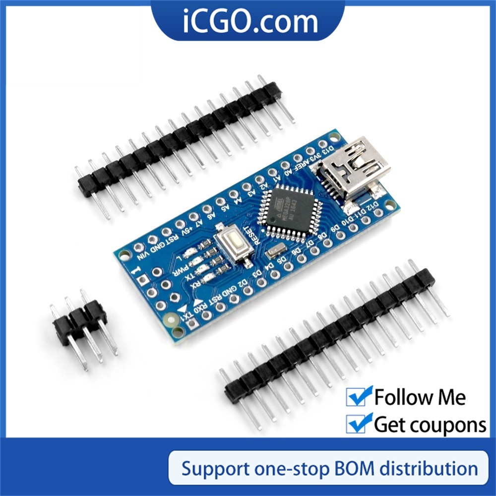Mini USB CH340 Nano 3.0 ATmega328P Controller Board Compatible For ... Mini USB CH340 Nano 3.0 ATmega328P Controller Board Compatible For ...