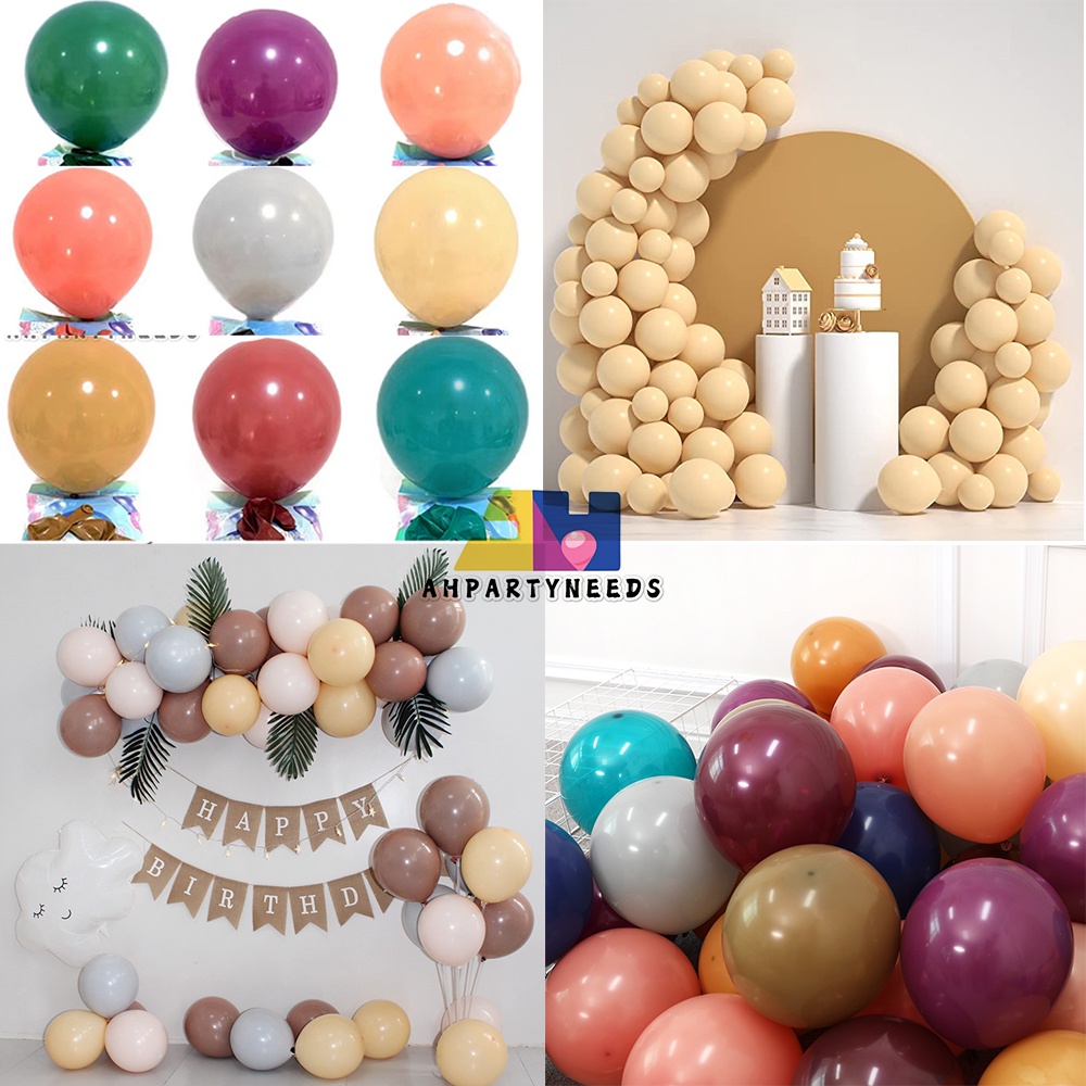 25Pcs 12 Inches Retro Color Morandi Color Latex Balloon Children's ...