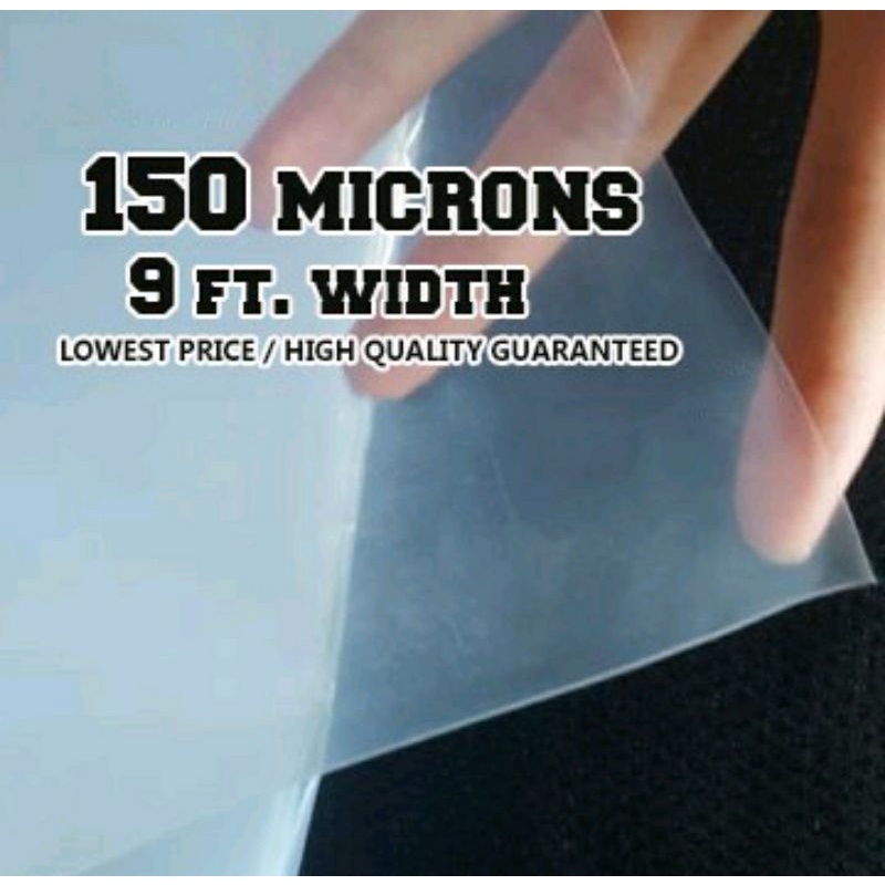 Uv plastic 150 microns 1 roll(50meters x 9 feet) | Shopee Philippines
