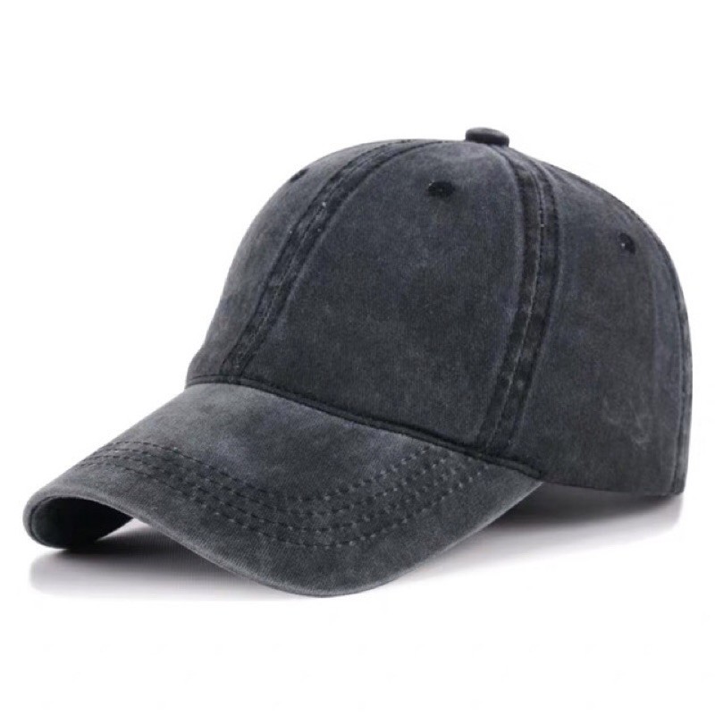 plain denim cap/acid wash cap(Unisex) | Shopee Philippines