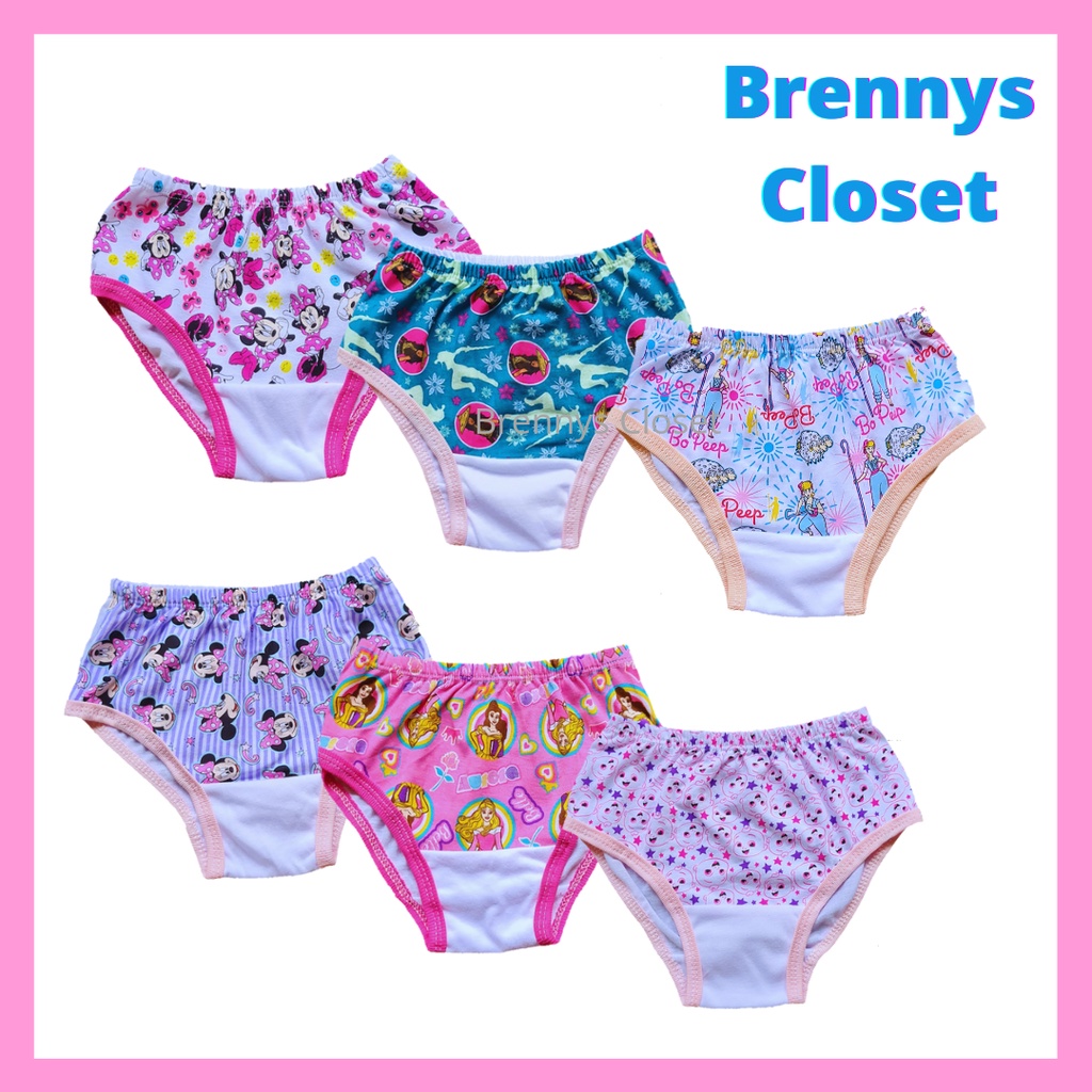 Brennys Closet 6pc Panty for Girls 0 to 7 years old | Shopee Philippines