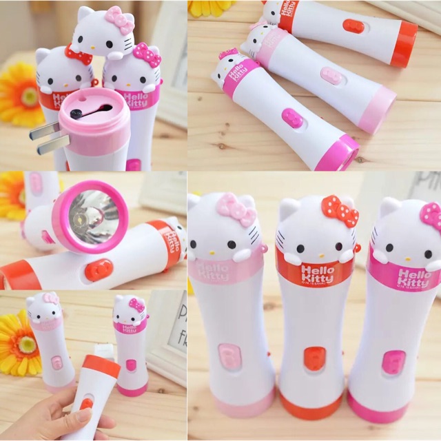 Hello kitty cute flashlight charging flashlight | Shopee Philippines