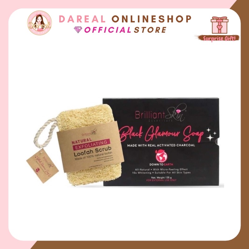 Brilliant Skin Black Glamour Soap (Free Loofah) | Shopee Philippines