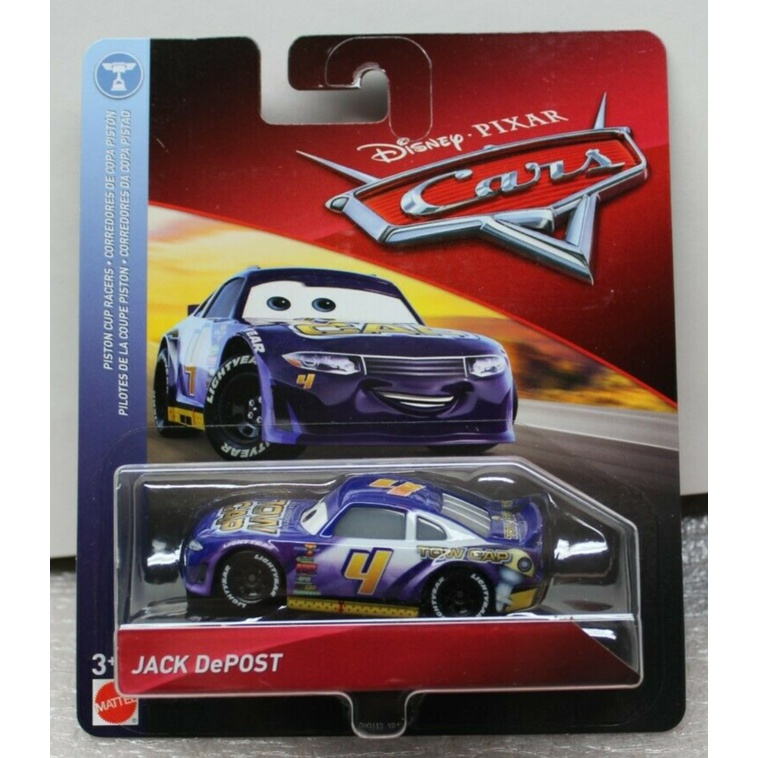 4 JACK DePOST - TOW CAP - PISTON CUP RACERS - 2018 - DISNEY PIXAR CARS ...