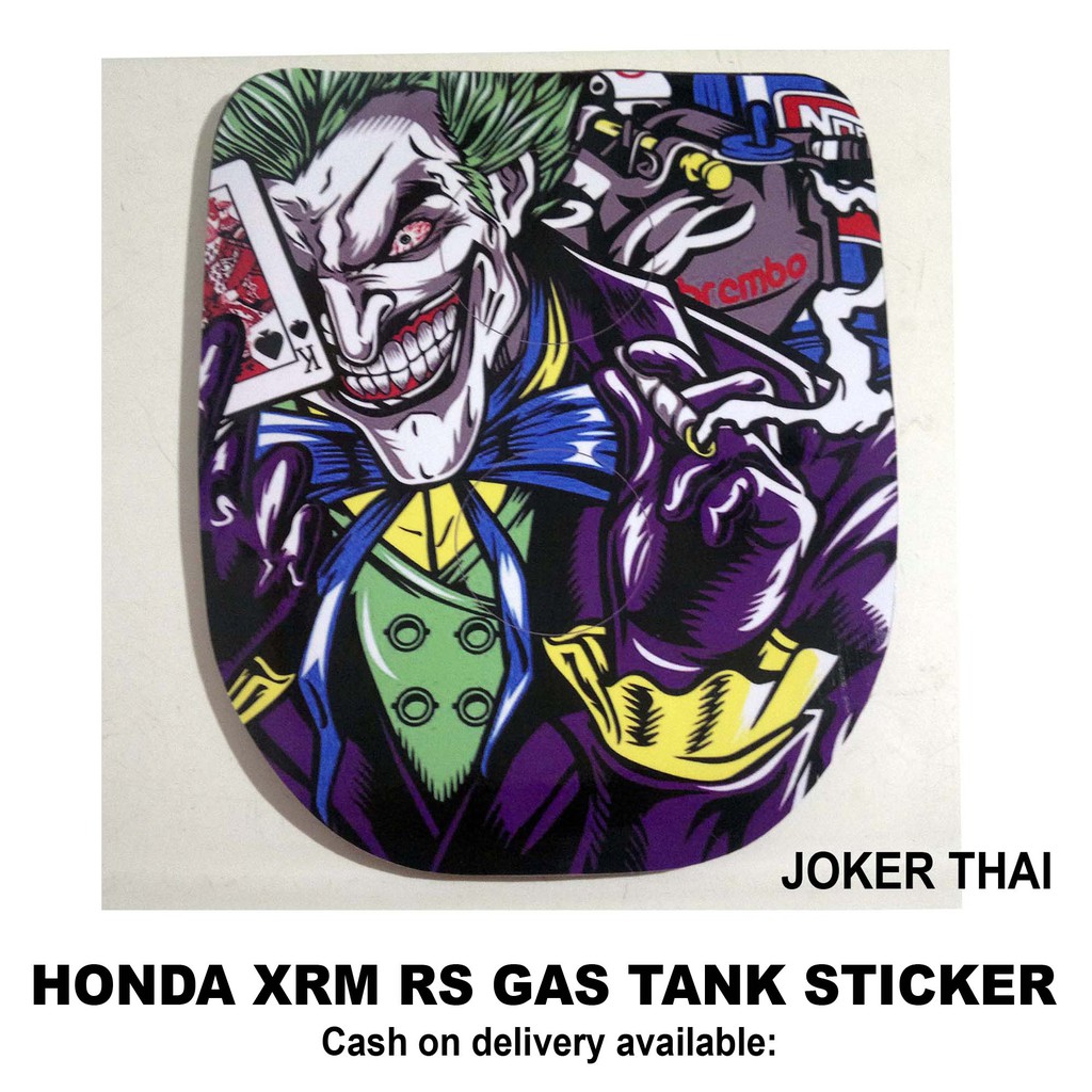 XRM RS GAS TANK STICKER JOKER THAI ej cycle | Shopee Philippines